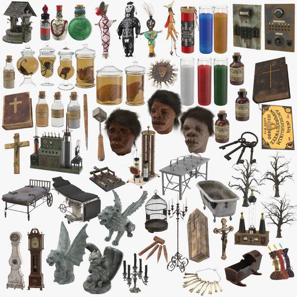 3D Occult Halloween Collection | Best Of 3d Models